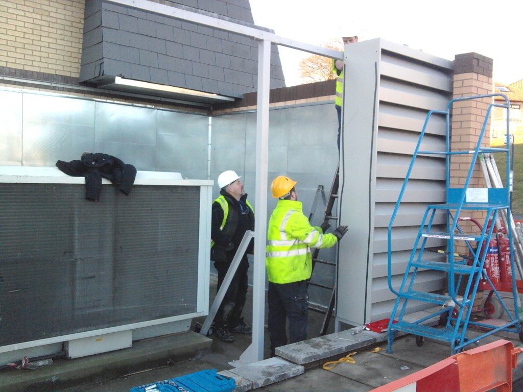 Acoustic Louvre Screen Install – Paul Horsley Acoustics Ltd
